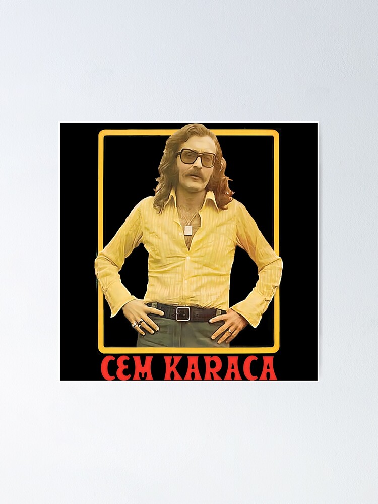 "Cem Karaca Original Psychedelic Design T-Shirt" Poster for Sale by ...
