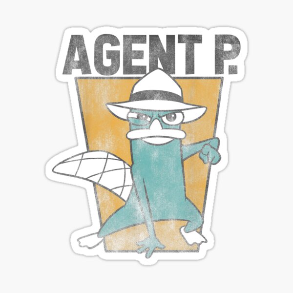 "Agent P Poster" Sticker by JenniferBuehler | Redbubble