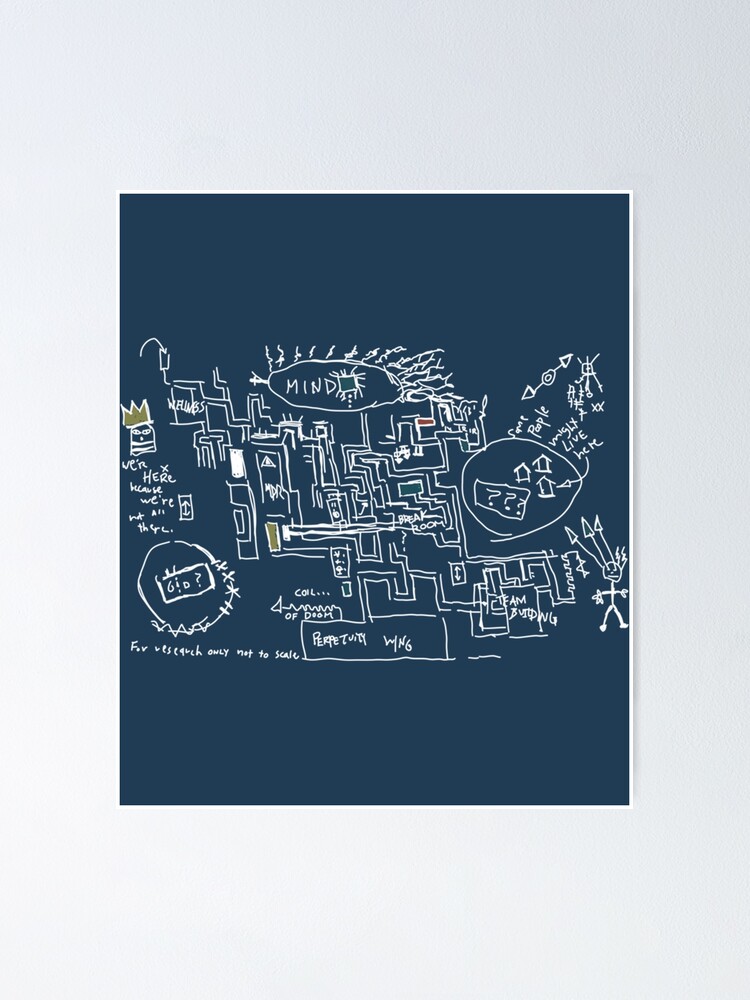 "Petey_s Lumon Map (Severance) (White) " Poster for Sale by ...