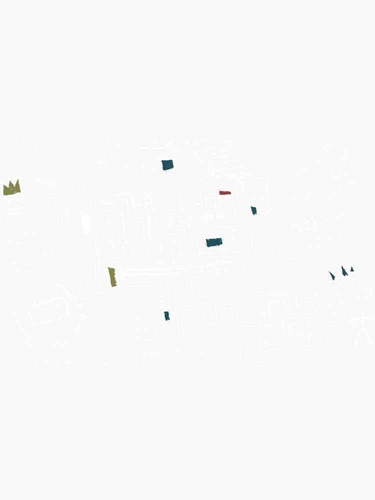 "Petey_s Lumon Map (Severance) (White) " Sticker for Sale by ...