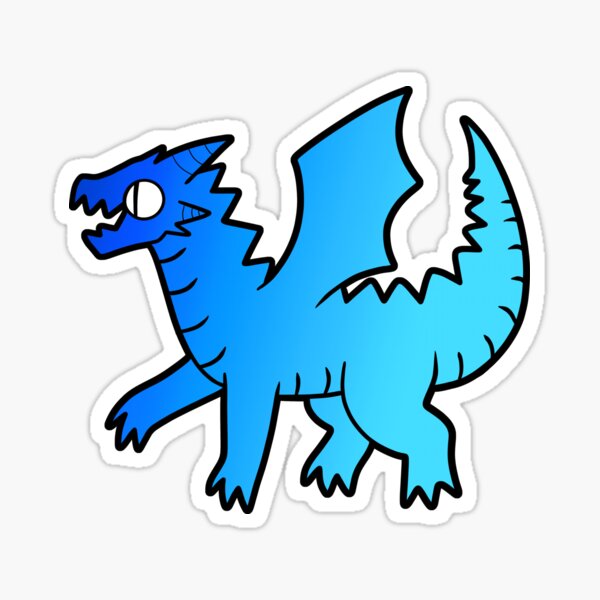 "Blue Dragon" Sticker for Sale by SketchKrsh | Redbubble