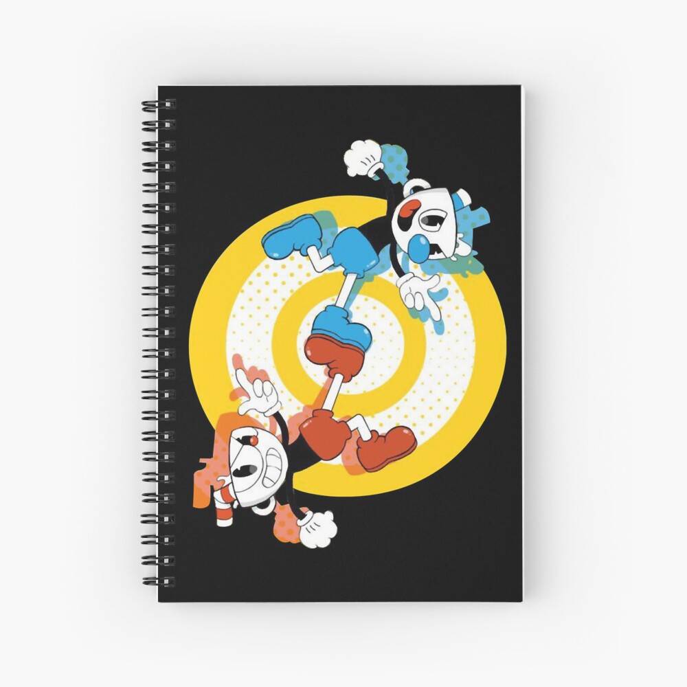 Cuaderno de espiral «Gráfico Ubber Tube Estilo de dibujos animados Bonito Cuphead y Mugman ...