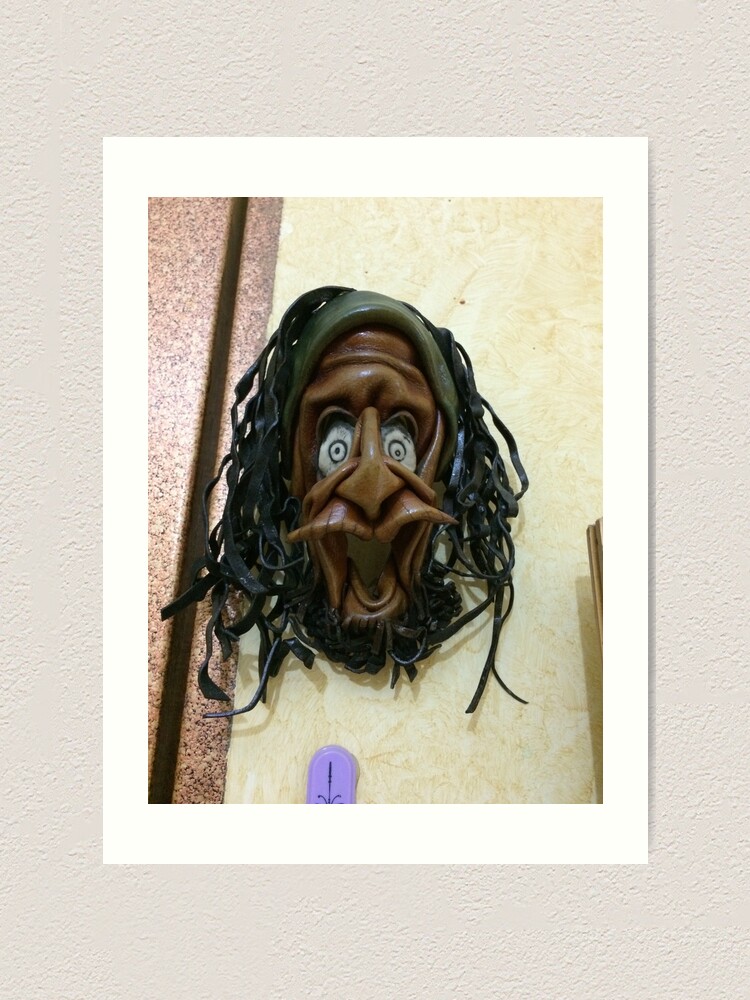 "scary face" Art Print for Sale by BGFXc | Redbubble