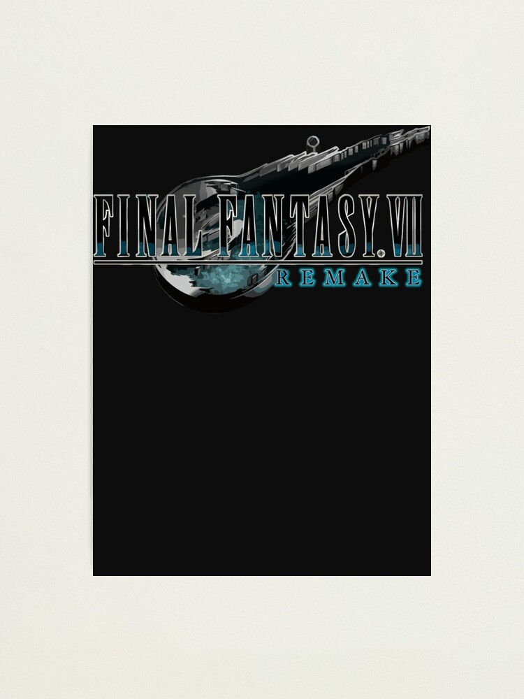 Lámina fotográfica «FFVII Remake Final Fantasy 7 Logo Remake Nuevo 2020 ...
