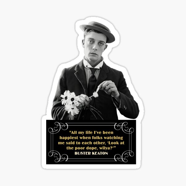 "Buster Keaton Buster Keatonn" Sticker by TasneRamsey | Redbubble