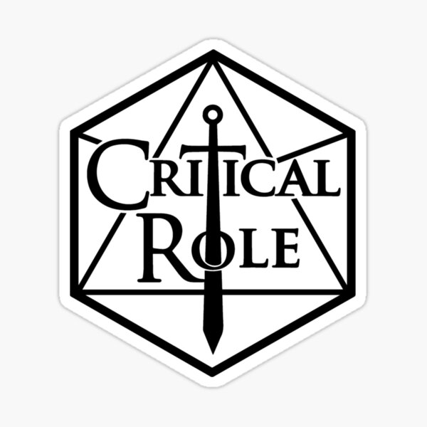 "Critical Role Logo T-Shirt" Sticker by MusabIbrahim | Redbubble