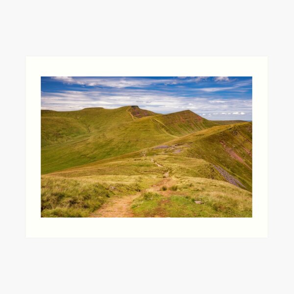 "Corn Du, Pen y Fan and Cribyn, Brecon Beacons" Art Print for Sale by ...