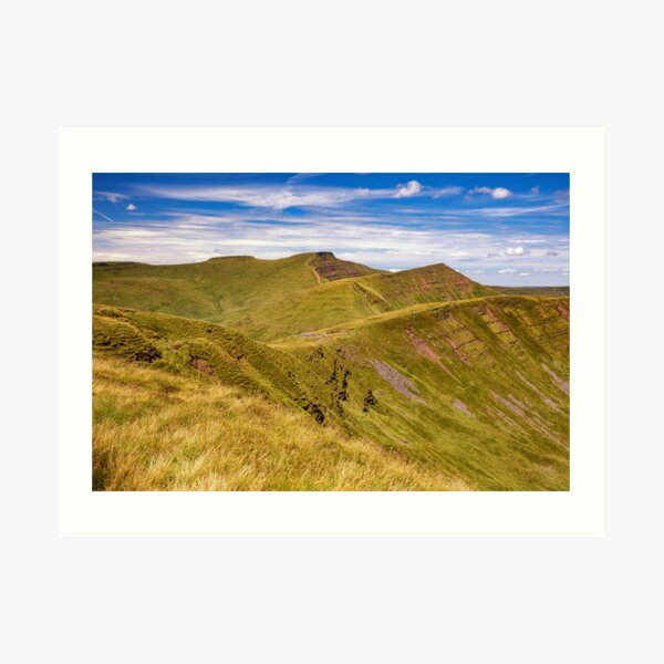 "Corn Du, Pen y Fan and Cribyn, Brecon Beacons" Art Print for Sale by ...