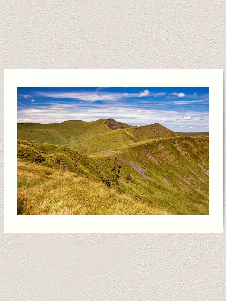 "Corn Du, Pen y Fan and Cribyn, Brecon Beacons" Art Print for Sale by ...