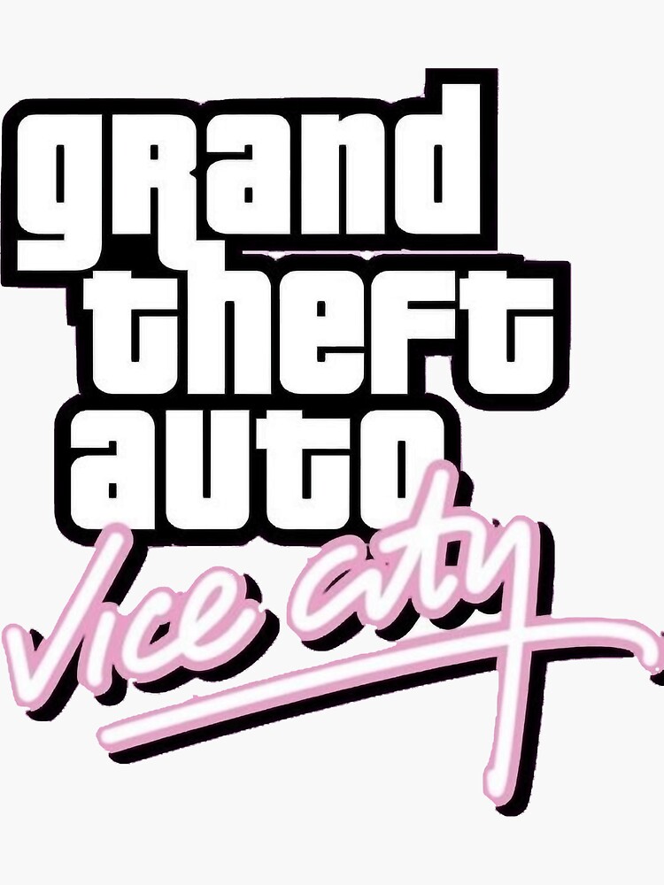 "Gta vice city" Sticker by ToddRigley | Redbubble