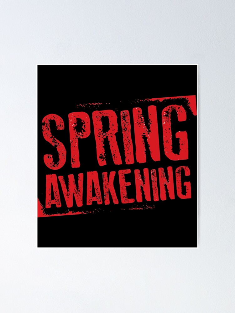 "Spring Awakening Logo" Poster for Sale by alvinaryan | Redbubble