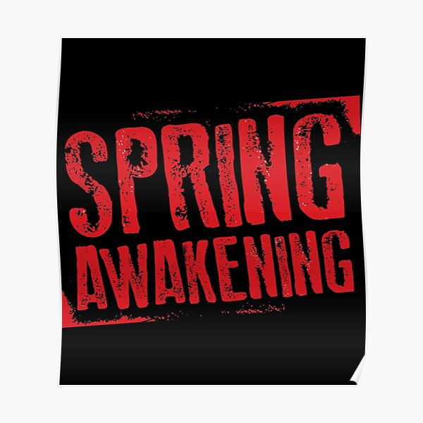 "Spring Awakening Logo" Poster for Sale by alvinaryan | Redbubble