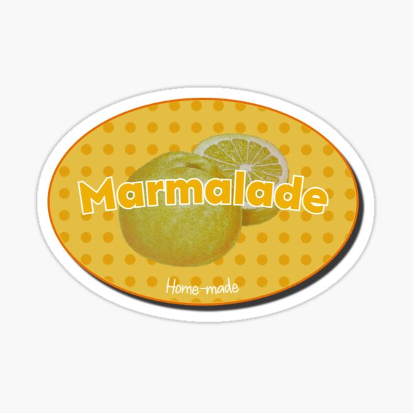 "Home-made Marmalade Label" Sticker by ArtyRuby | Redbubble