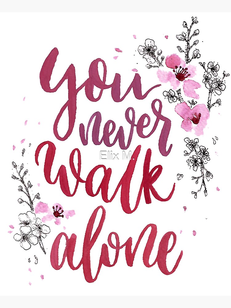 "BTS WINGS You Never Walk Alone" Sticker by elysianarts | Redbubble