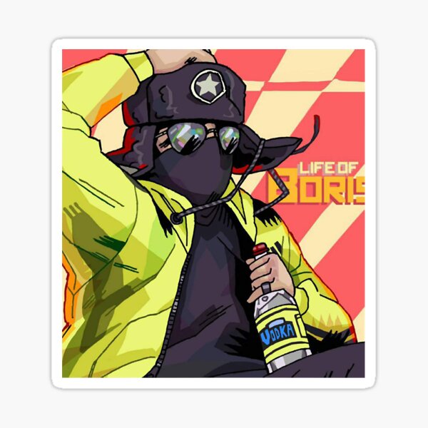 "Best Life Of Boris Superslav " Sticker by Miveecreationss | Redbubble