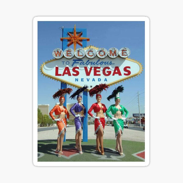 "vegas " Sticker for Sale by vogueberlen | Redbubble