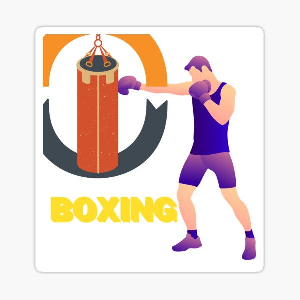 "Boxing" Sticker for Sale by Jaadueekala | Redbubble