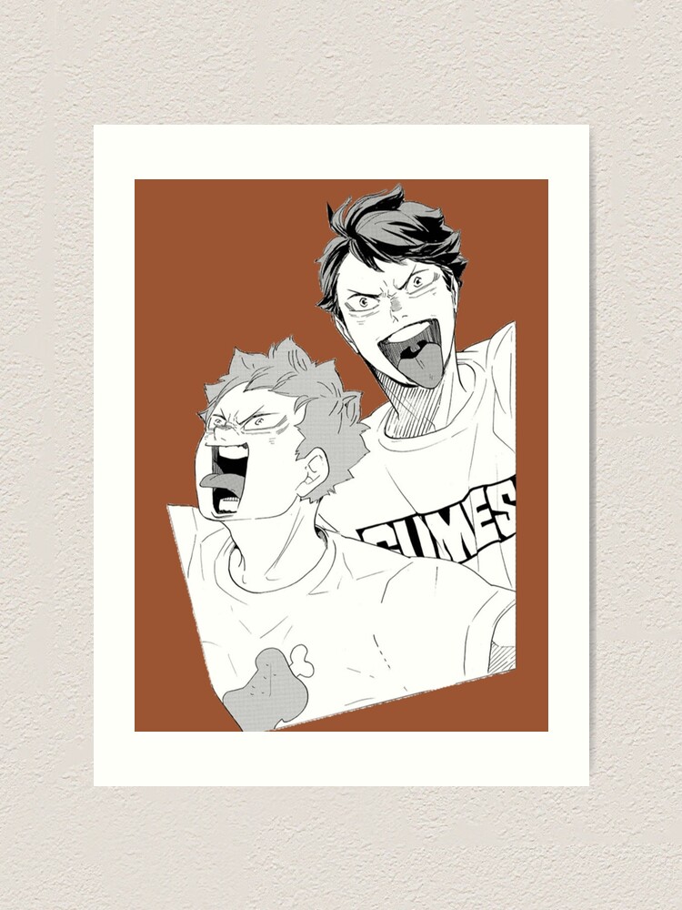 "Hinata And Oikawa Timeskip Haikyuu Manga Cap " Art Print by ...