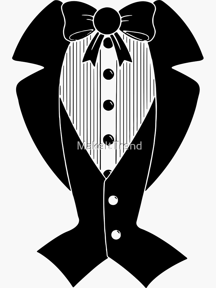 "Tuxedo" Sticker for Sale by MakeItTrend | Redbubble