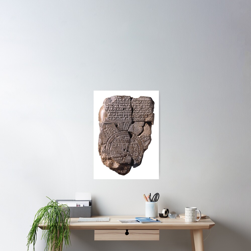 "Babylonian world map - clay tablet" Poster by yalchin | Redbubble