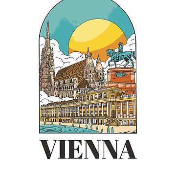 "Vienna landscape" Sticker for Sale by iBruster | Redbubble