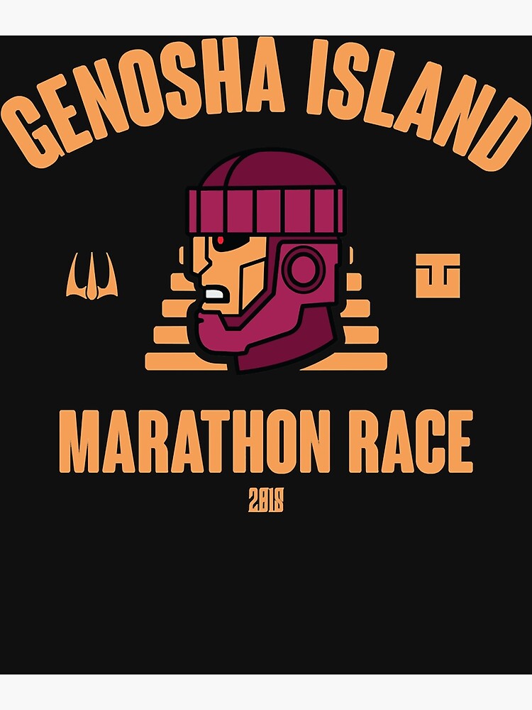 "Genosha island marathon race" Poster for Sale by CodyWest | Redbubble