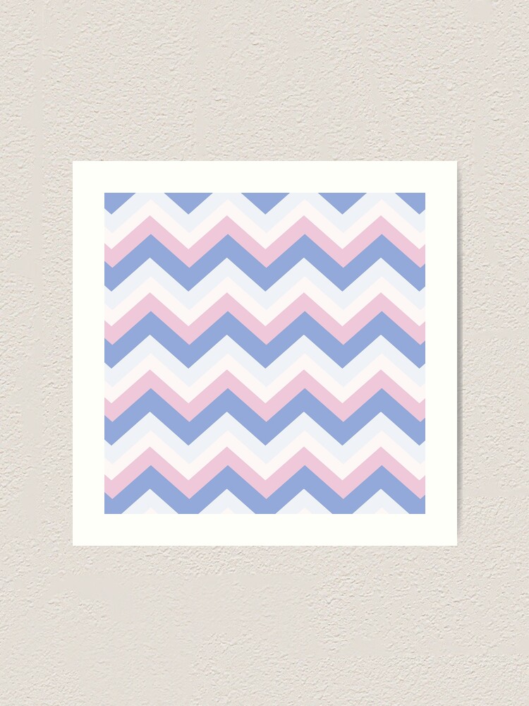 "Pink Blue Chevron" Art Print for Sale by rollosphotos | Redbubble