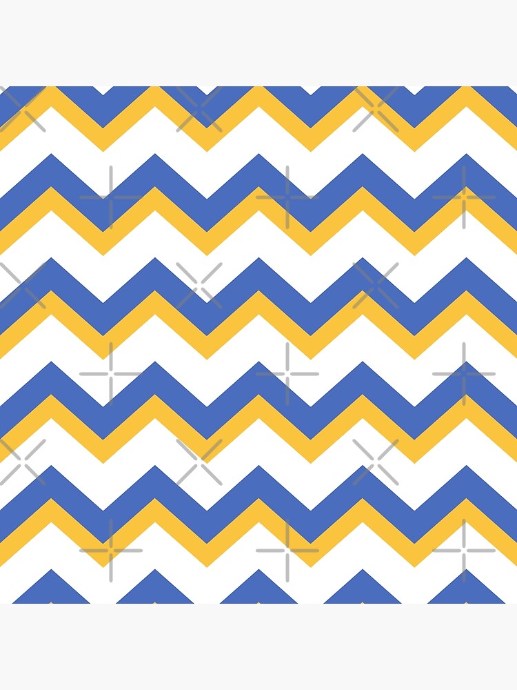 "Yellow Blue Chevron" Art Print for Sale by rollosphotos | Redbubble