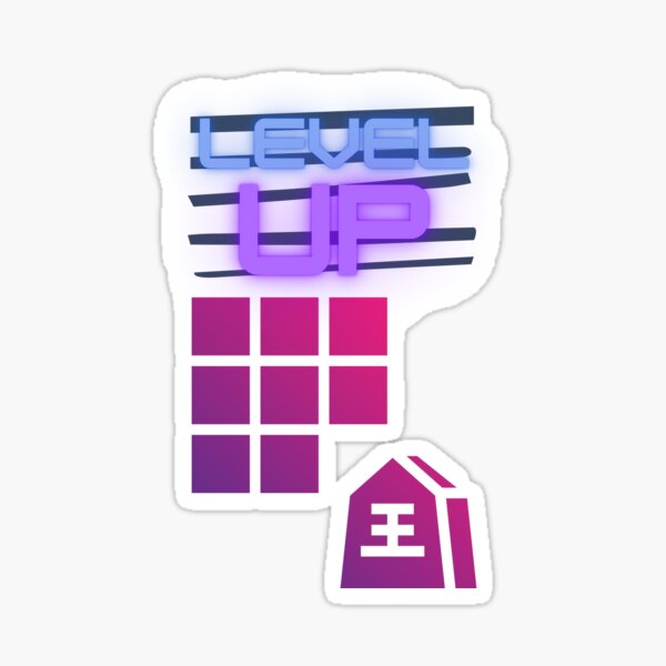 "Level up - shogi board" Sticker by nicafab | Redbubble