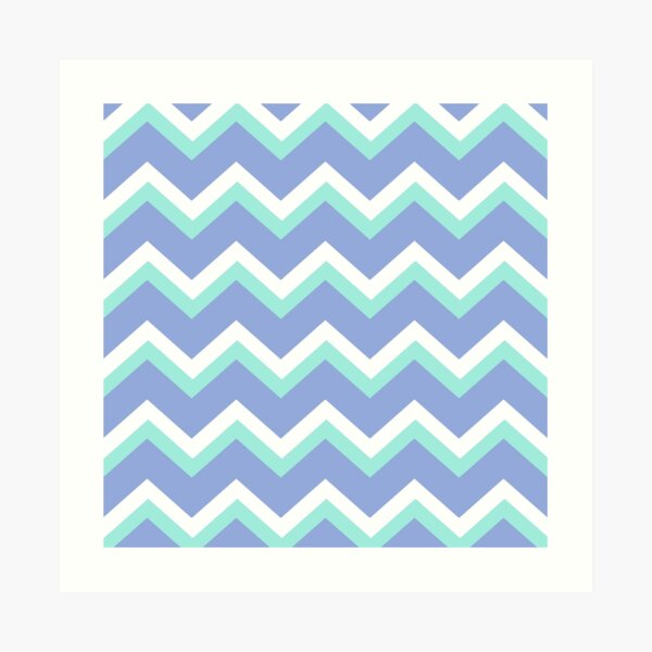 "Blue Green Chevron" Art Print for Sale by rollosphotos | Redbubble