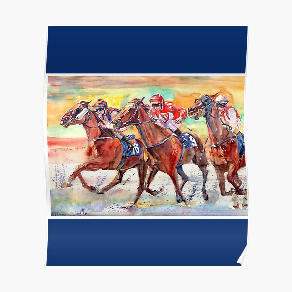 "Thoroughbred Racing " Poster for Sale by IsaacFlorencez | Redbubble