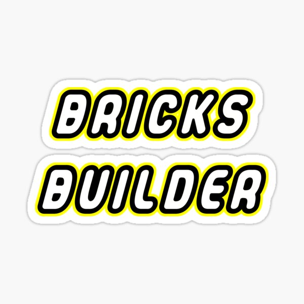 "Master builder of bricks" Sticker for Sale by ideasfinder | Redbubble
