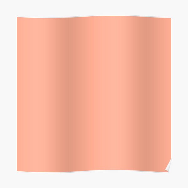 "Peach Solid Color" Poster by podartist | Redbubble