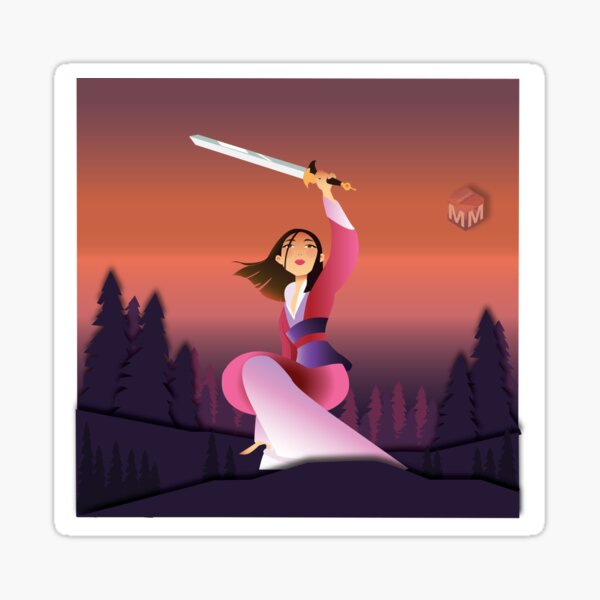 "MULAN" Sticker by manishapicasso | Redbubble
