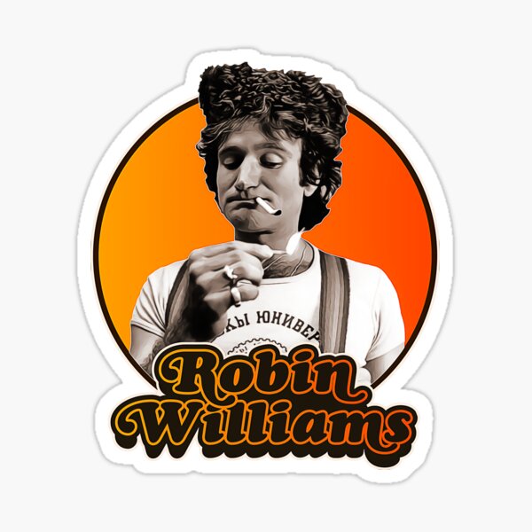 "Robin Williams s Robin Williams sss" Sticker by Natalyaichards | Redbubble