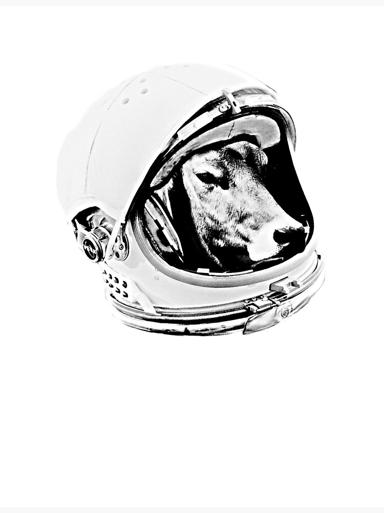"Astronaut Cow" Poster for Sale by GonzaloGolpe | Redbubble