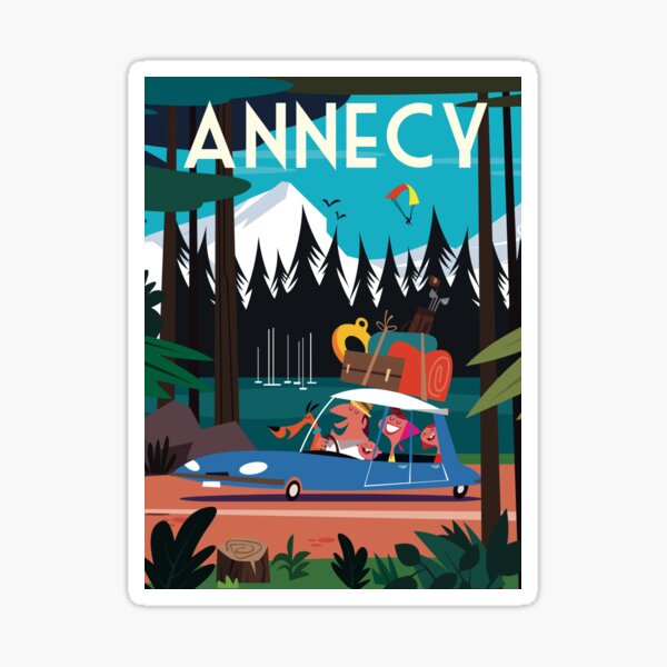 "Annecy" Sticker by GAGodel | Redbubble