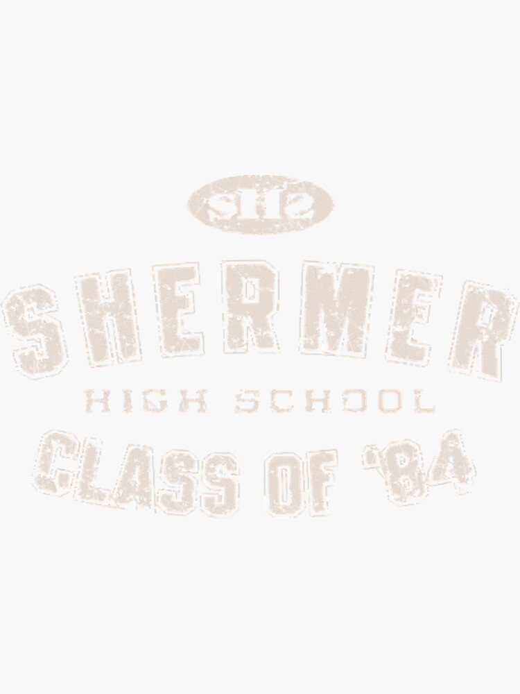 "Shermer High School" Sticker by Mrsedoo54 | Redbubble