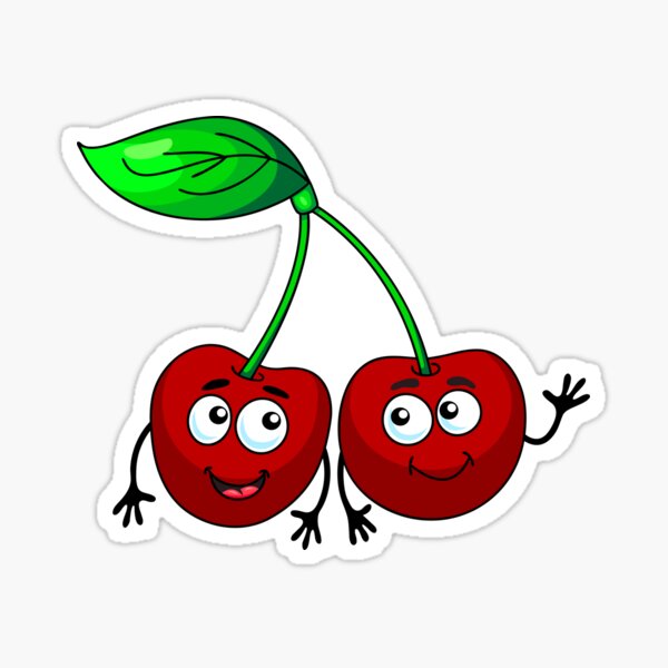"Cute Cartoon Cherry" Sticker for Sale by PerfectSense | Redbubble