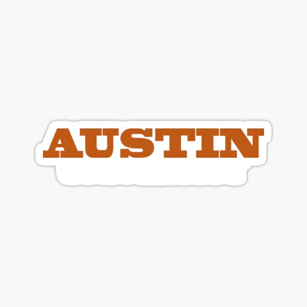 "University of austin Texas" Sticker by karibenart | Redbubble