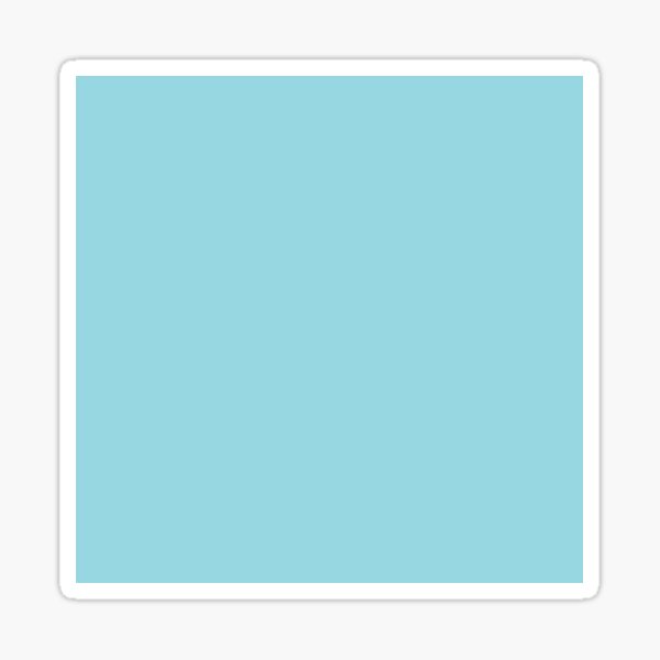 "Solid Sky Blue Color" Sticker for Sale by podartist | Redbubble
