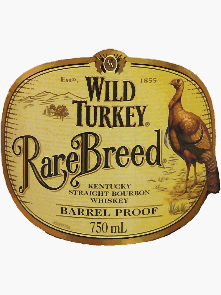 "Breed-Rare Classic Vintage Wild-Turkey" Sticker for Sale by ...