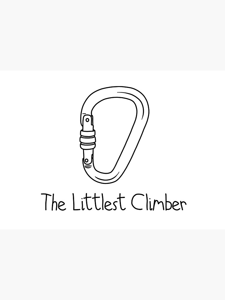 "The Littlest Climber - Black Line" Poster for Sale by OhJaye | Redbubble
