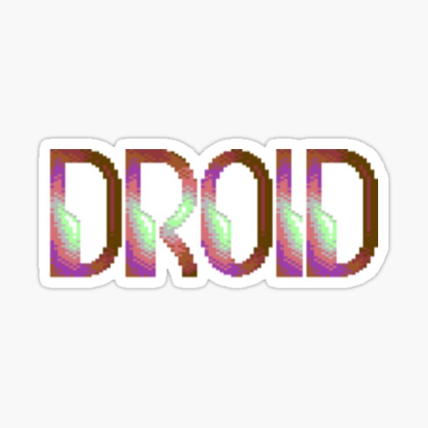 "Droid" Sticker by PixelSystem | Redbubble
