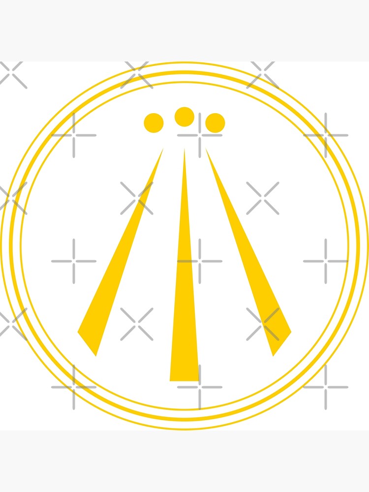 "Yellow Awen Celtic Symbol" Poster for Sale by patterniastudio | Redbubble