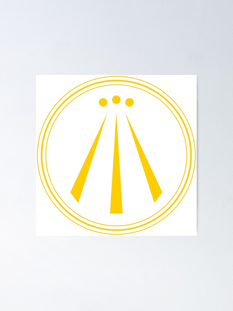 "Yellow Awen Celtic Symbol" Poster for Sale by patterniastudio | Redbubble