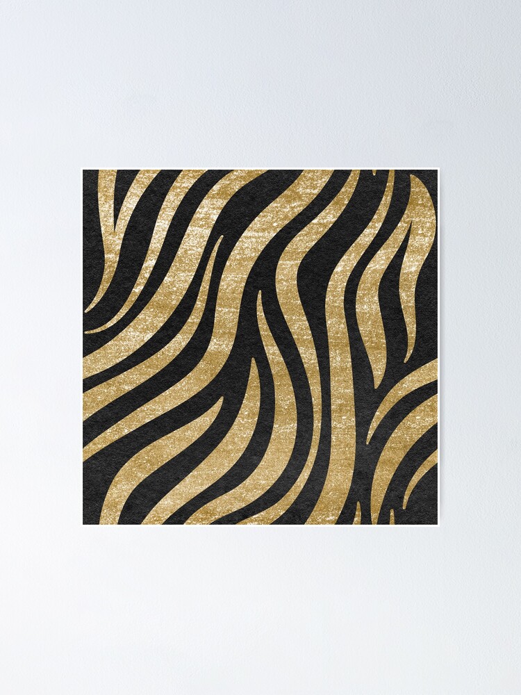 "Zebra gold " Poster for Sale by Nilevolution | Redbubble