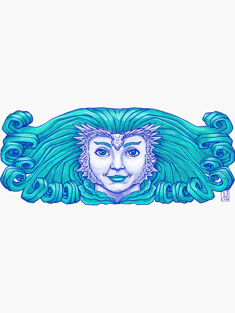 "Snow Queen " Sticker by Skookworks | Redbubble