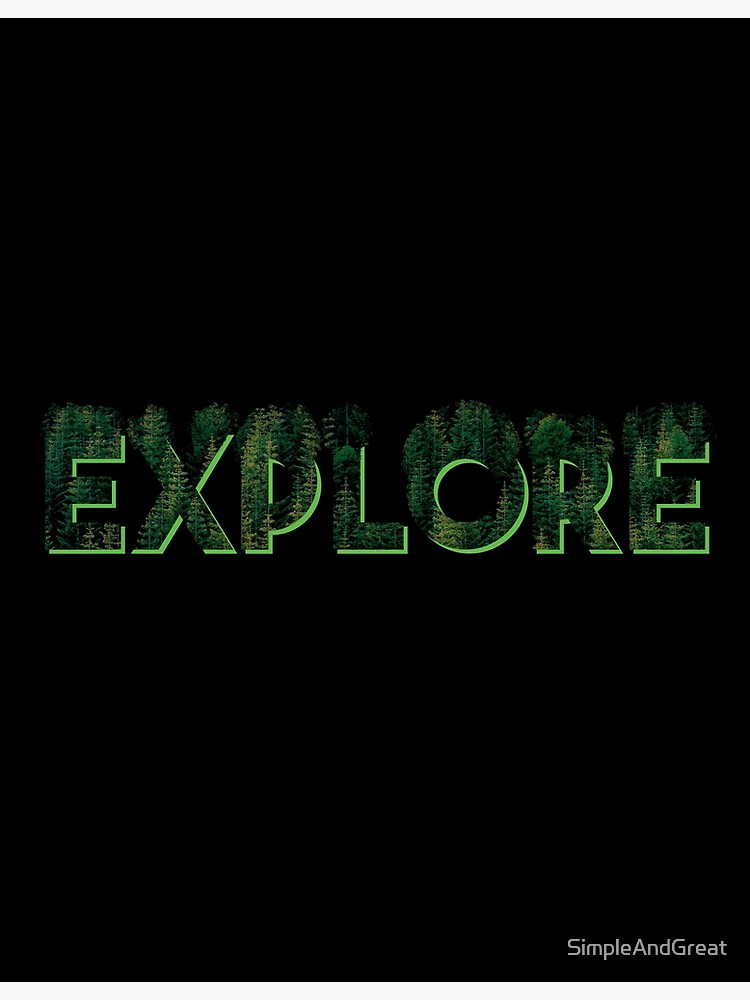 "Erkunde, erkunde die Welt, erkunde die Natur, die Natur ruft, erkunde ...