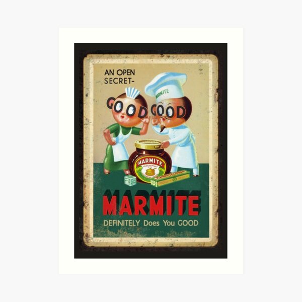 "Vintage Marmite Advert (rusty sign style) - Marmite Definitely Does ...
